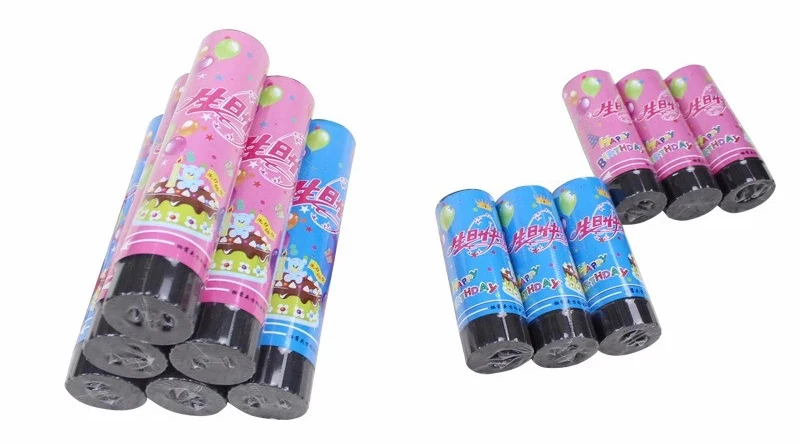 Spring Loaded Table Party Poppers - Festive Confetti Shooters