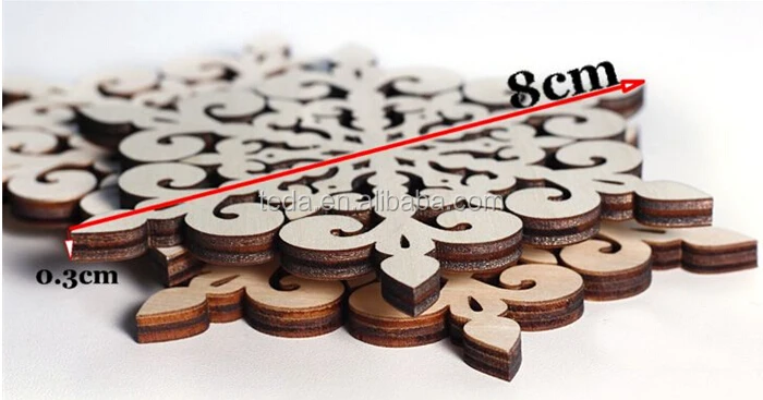 Stock Plywood Star Rings Design Christmas Tree Hanging Decorations ...