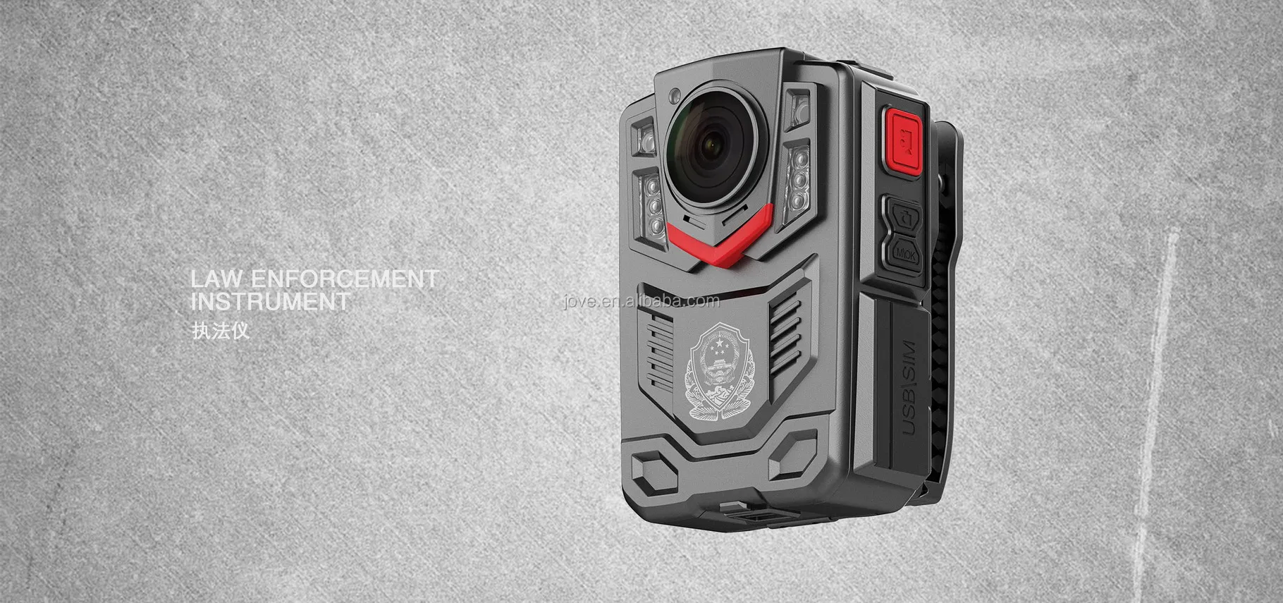 1296p Police Shoulder Camera H.264 + Wifi + Mstar Policing Camera - Buy ...