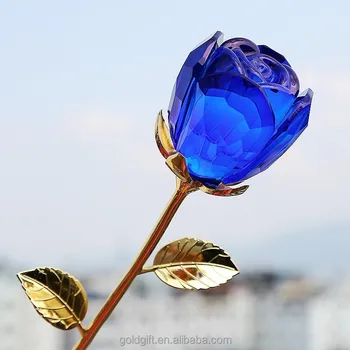 Beautiful Sky Blue Crystal Rose For Mother's Day 2015 - Buy Beautiful ...