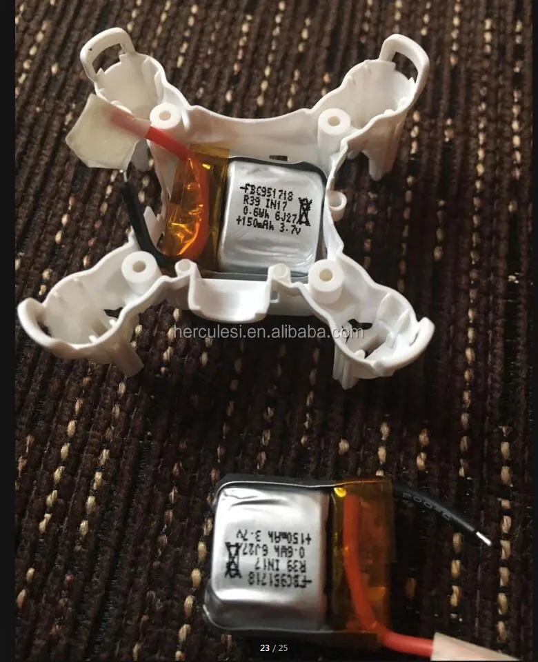 3.7v 1000 Mah 523450ar 3 Wire Thermistor Polymer Li-po Lithium Battery ...