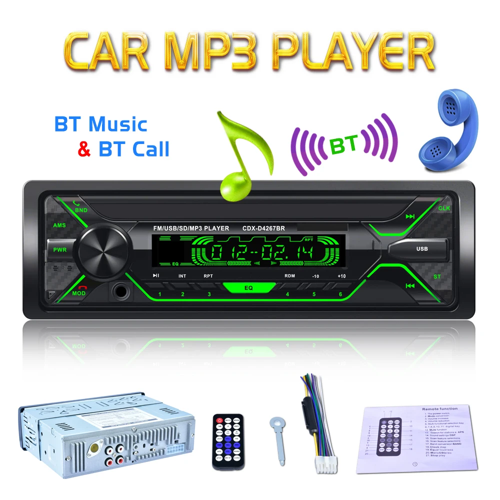 Universal Fm Usb Car Mp3 Stereo With Detachable Panel & Gps Oem