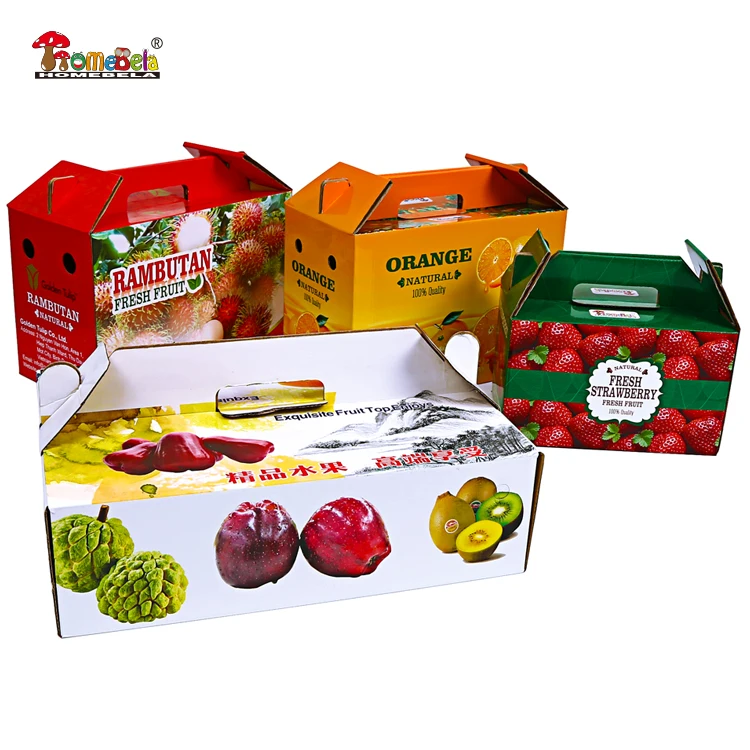 Eco-friendly Corrugated Packaging Carton Orange Fruit Box - Buy Fruit ...
