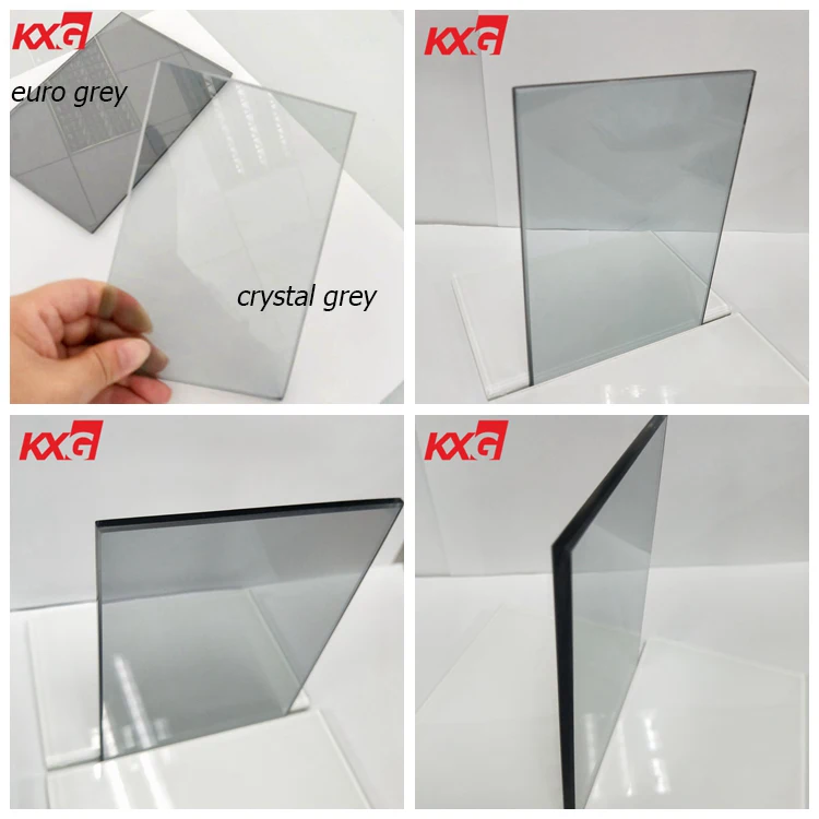 Tinted Glass - Premium Euro Grey Tempered Glass for Buildings