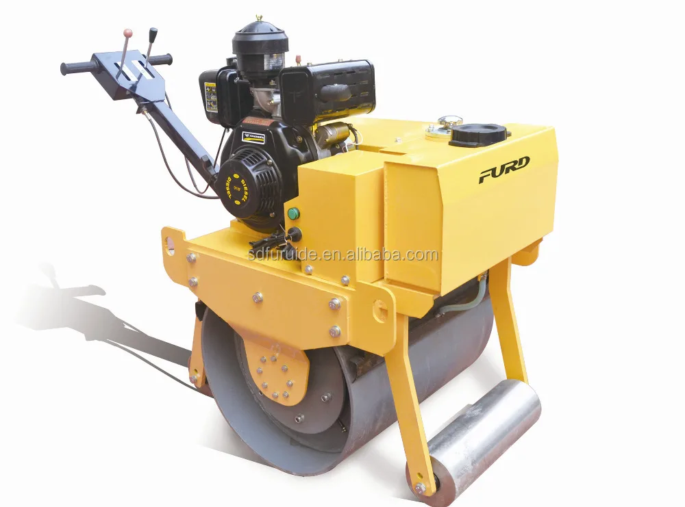 500kg Furd Nuevo Rodillo Vibratorio De Camino De Un Solo Tambor Manual ...
