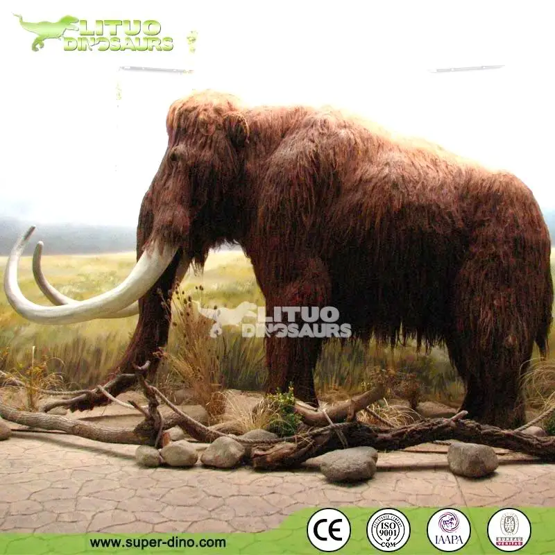 Prehistorical Robotic Wooly Mammoth - Life Size for Sale