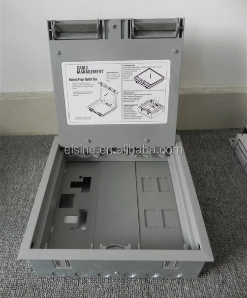 Electrical Raised Floor Box Systems - under Floor Flush Outlet Box