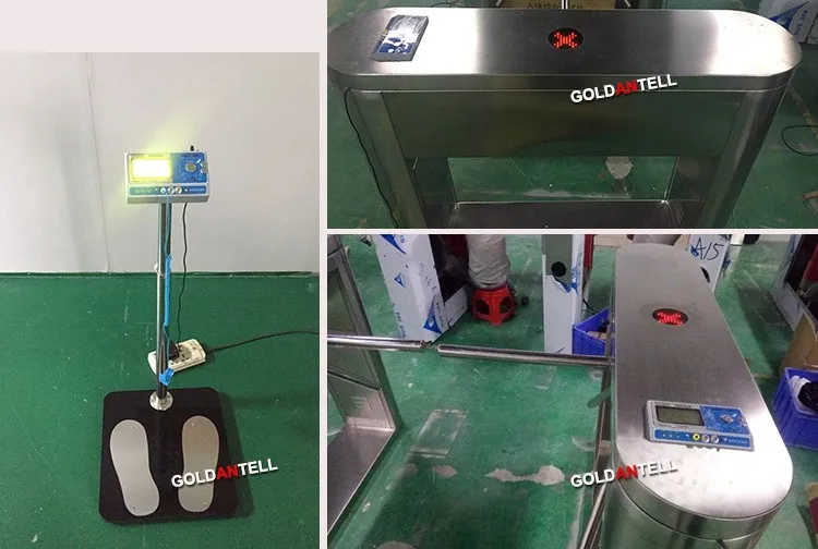 Esd Turnstile with Test System Device for Factory Entrances