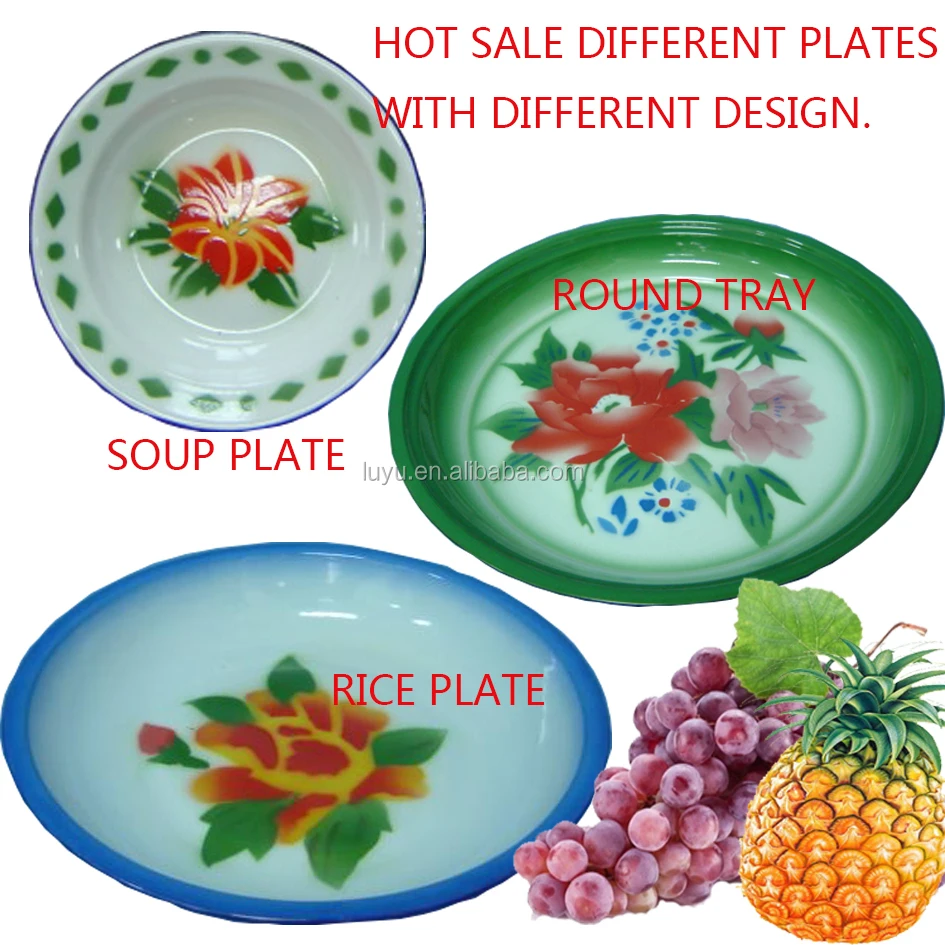 Colorful Enamel Soup Plates - Perfect for Indonesia Market