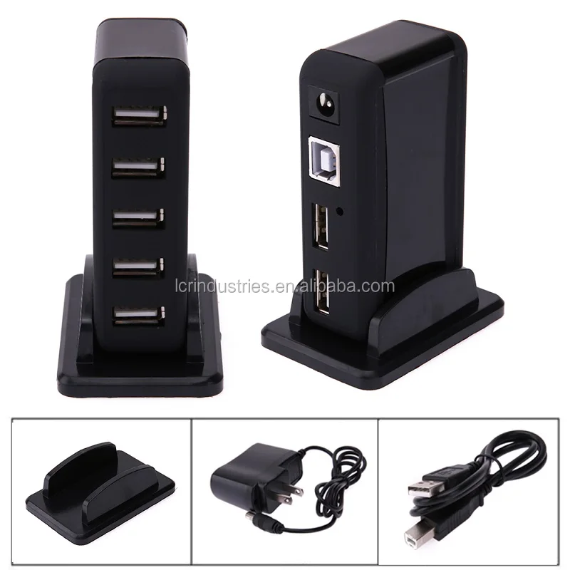 7 Port Usb 3.0 Spliter Hub With Individual Power Switches For Laptop ...