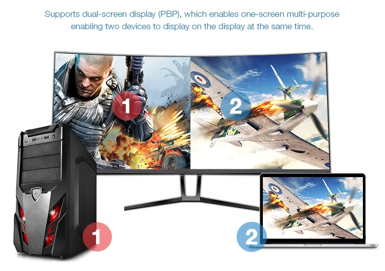 MVA Panel 35 Inch Curved 4K LED Screen 100HZ Gaming Monitor