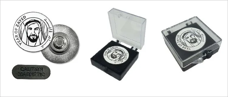 Good Quality Zayed Emblem UAE Sheikh Zayed Badge Magnet