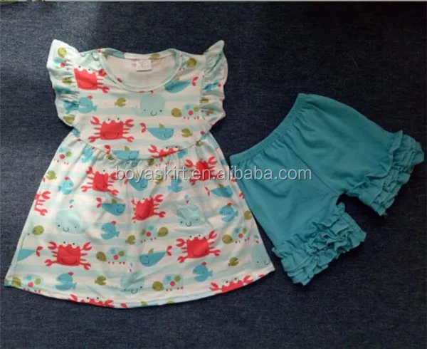 Baby Clothes Summer 4th Of July New Baby Girl Heros Prints Set Cotton ...