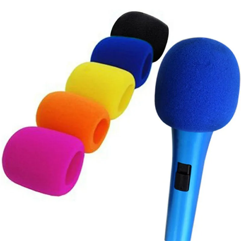 10 Piece Random Color Handheld Microphone Windscreens Mic Karaoke ...