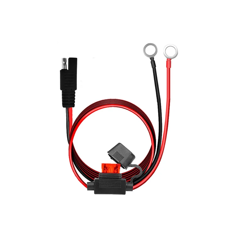 Sae Dc Quick Connector To 2 Pole Trailer Plugs Cable With Bland Fuse ...