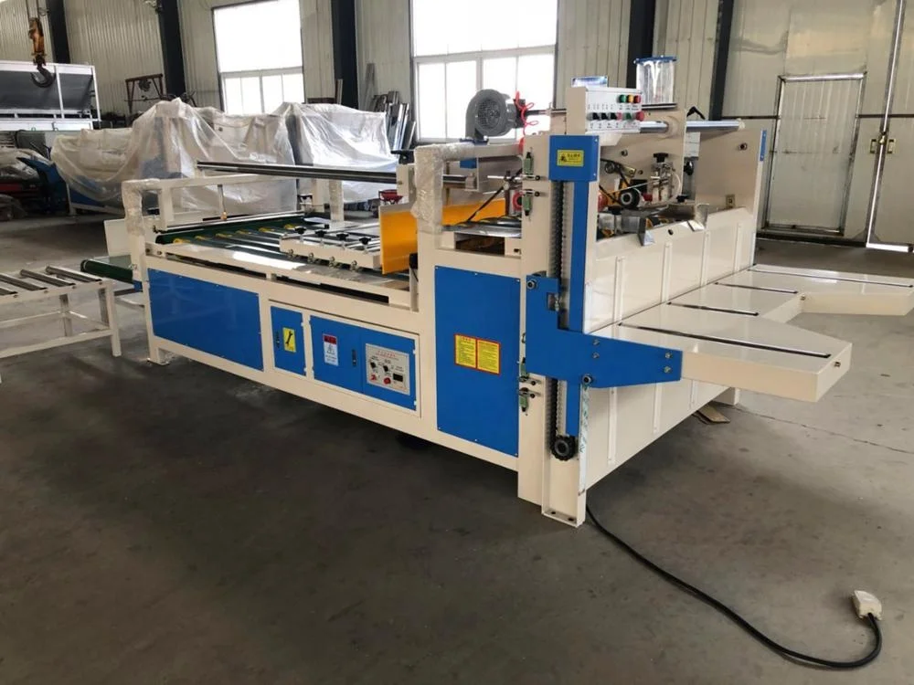 Machine À Colle Pliable Semi-automatique,Fabrication De Boîtes En ...