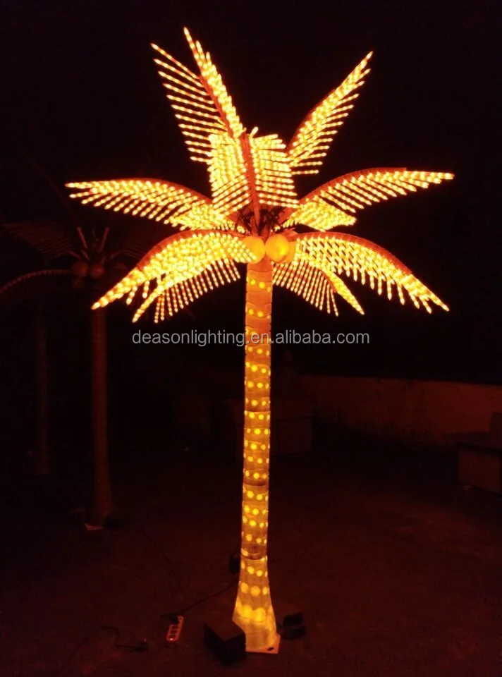 Decorative Indoor Outdoor Light up Palm Tree by Deason
