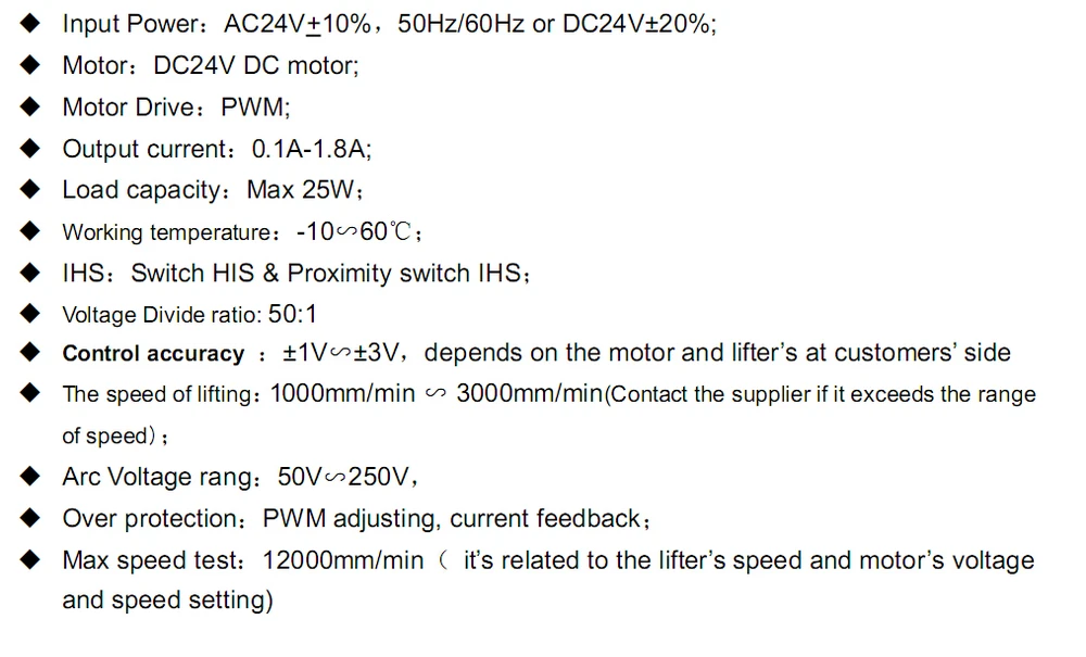 Plasma Thc Torch Height Controller For Plasma Cnc Cutting Machine Hyd ...