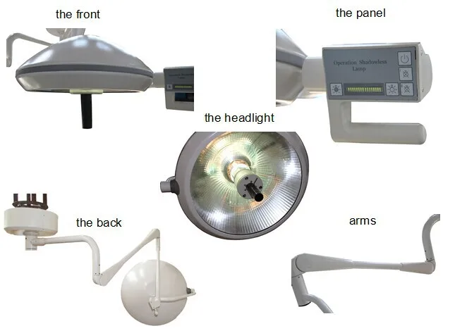 Ceiling Halogen Bulb Chirurgical Operation Lamps 500 Glass Reflector ...