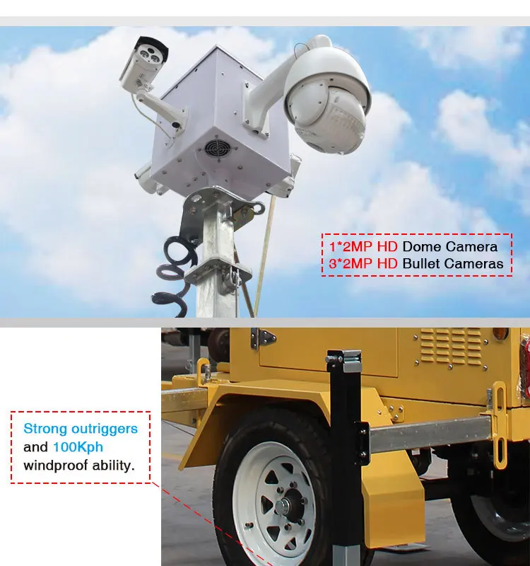 Mobile Solar Cctv Surveillance Trailer - Buy Solar Cctv Camera,Mobile ...