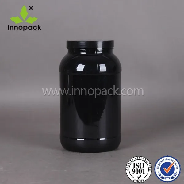 1kg 2lb Pet Black Loose Powder Plastic Protein Tub Container - Buy ...