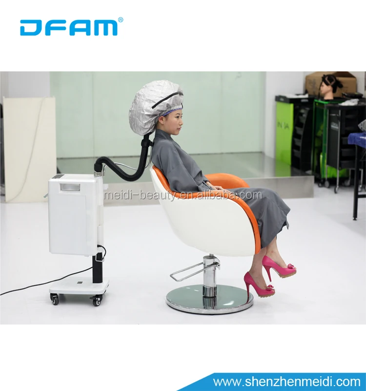 DFAM Brown Ozone Wall Mounted Micro Mist Hair Steamer Professional Hair ...