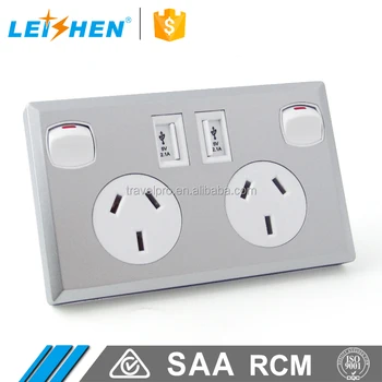 Australian Cheaper New Zealand General Purpose Wall Outlet 2 Power ...