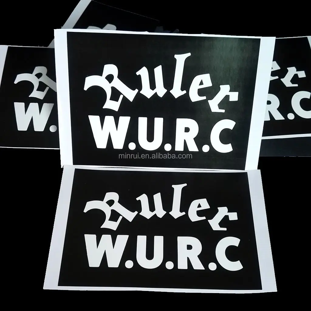 Custom Non-removable Adhesive Graffiti Eggshell Vinyl Alphabet Letter ...