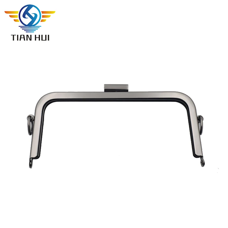 Custom Rectangular Clutch Metal Frame Clasp With Square Buckle Closures ...