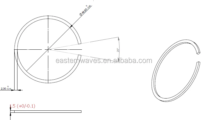 Sw51,M2400 Flat Wire Circlips For Shaft (m2400/sw) - Buy Flat Wire ...