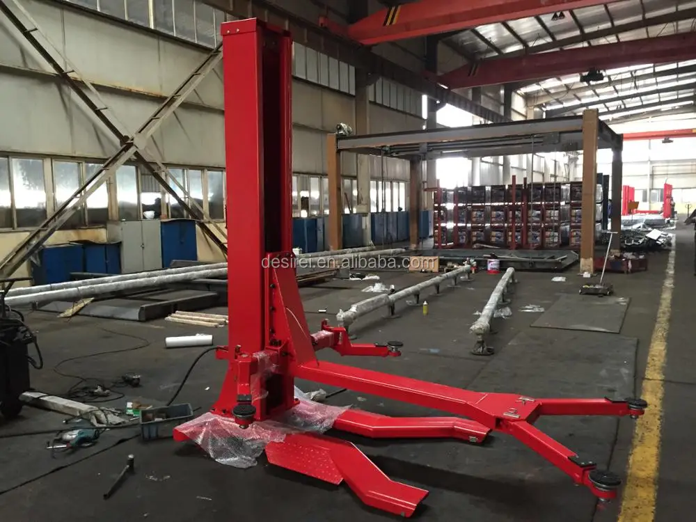 Cheap Mobile Movable Portable Single Post Car Lift Car Hoist /auto Lift ...