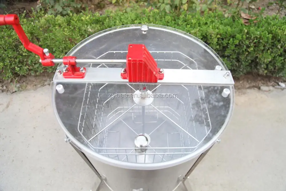 Manual Honeycomb Spinner Honey Harvest 4 Frame Stainless Steel ...