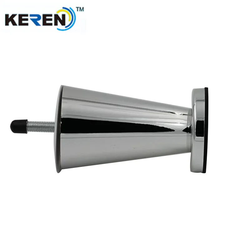 100mm Plastic Height Adjustable Chromed Screw Bed Legs