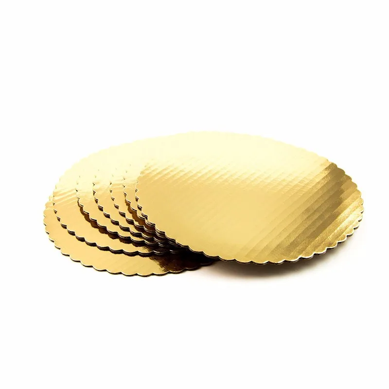 Round Shape Corrugated Gold Cardboard Cake Circles - Buy Cardboard Cake ...