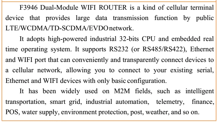 F3946 Dual-module Wifi Router 4g Bonding Router Load Balancing Dual Sim ...