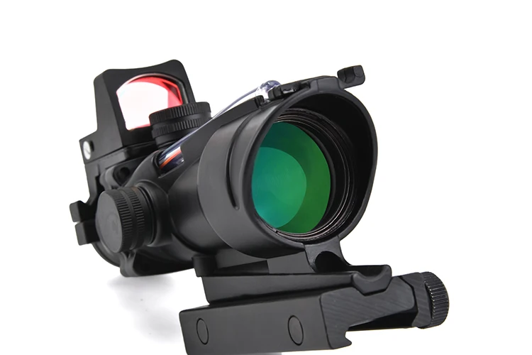 Acog 4x32 Red Scope Telescope Sight With Mini Red Dot Sight - Buy 4x32 ...