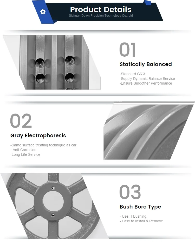 CPT American Pulley One Groove AK41H, AK44H Type V Belt Sheave Pulley ...