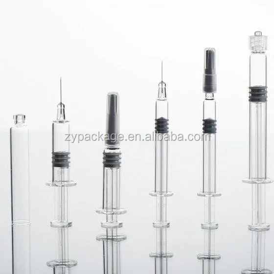 1ml,1.5ml,2.25ml,3ml,5ml Prefillable Syringe (glass Syringe) - Buy 1ml ...