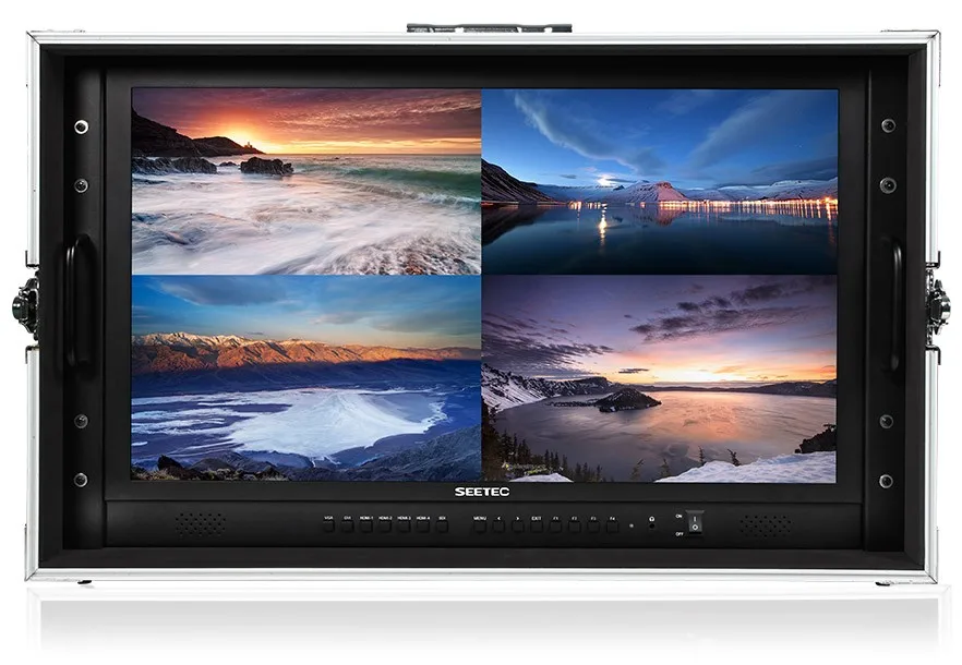 4k Monitor Uhd 3840x2160 Resolution Quad Split Display 24 Led Cinema ...