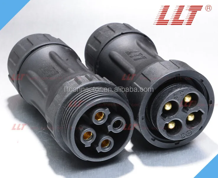 2p/3p/4p 70a Power Cord Wire To Wire Waterproof Connector - Buy Ip67 ...