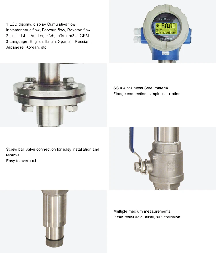 큰 크기 DN500 전자기 교류 미터 20 인치 삽입 하수 오물 자석 유량계| Alibaba.com