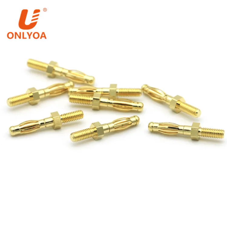 Onlyoa Custom Nickel/gold Plated Copper 4mm Banana Plug