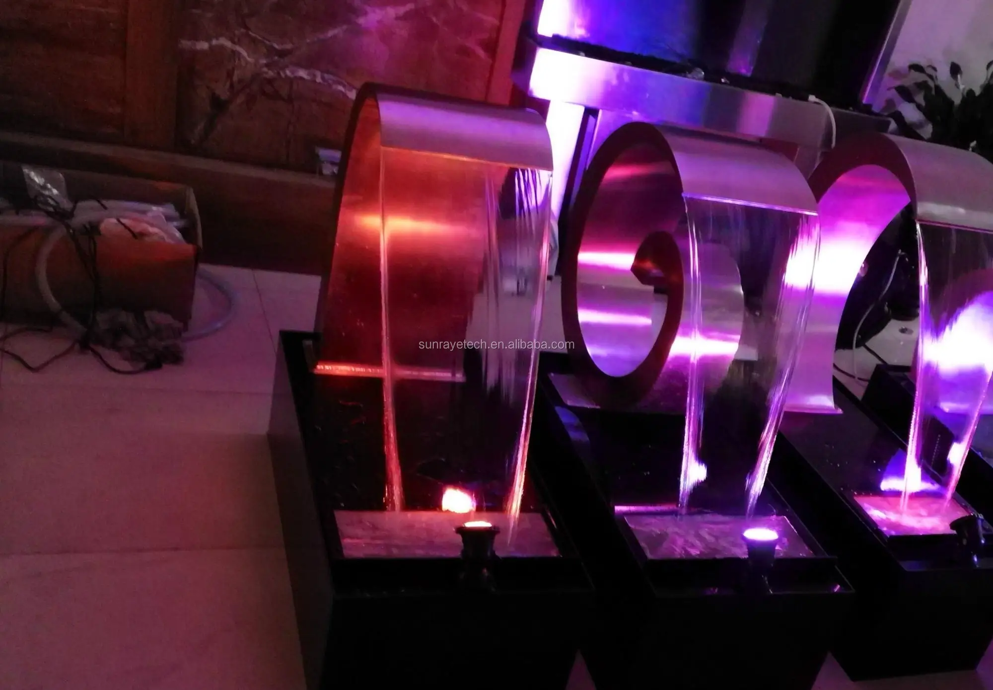 L30-l150 Acrylic Plastic Waterfall Blade Fountain Sheer Descent With ...