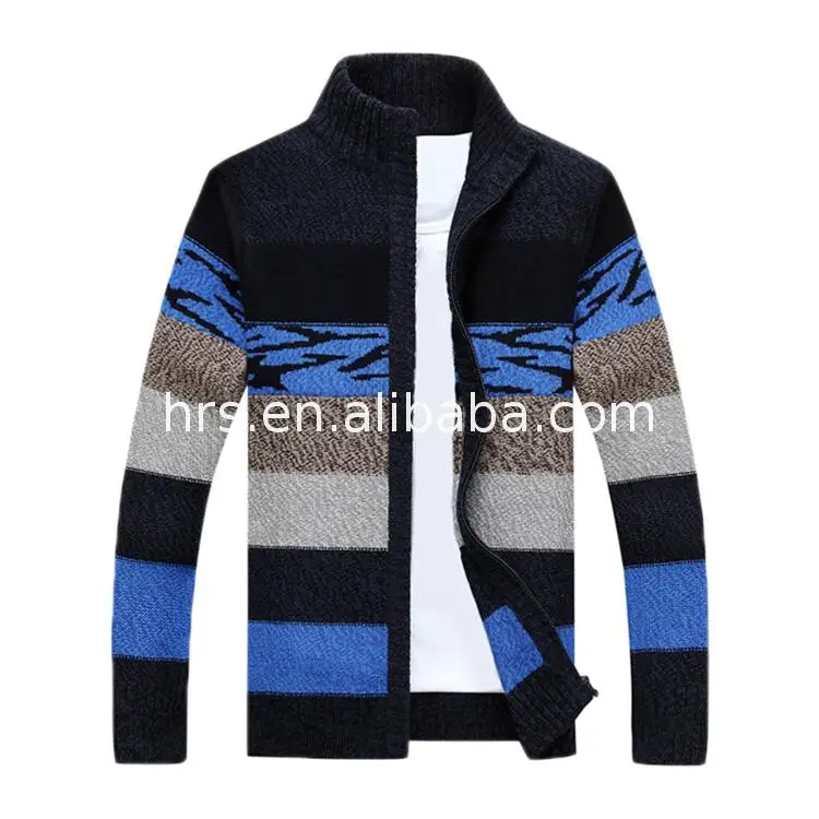 Beautiful Design Cardigans For Men 14 Gg Men's Stripe Stand Collar ...