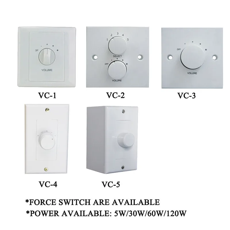 120w In Wall Speaker Volume Control For Bar Home Shop Store Use Cvc ...