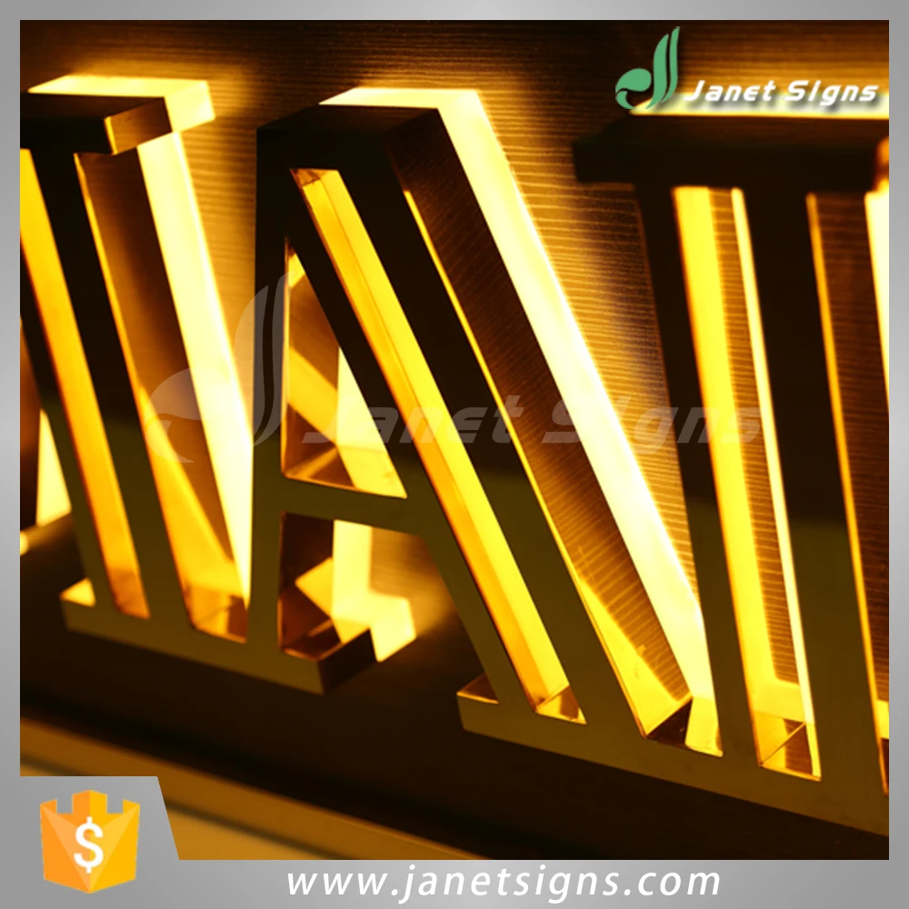 Dimensional Letter Logo Backlit Led Illuminated 3d Build Up Steel Sign ...