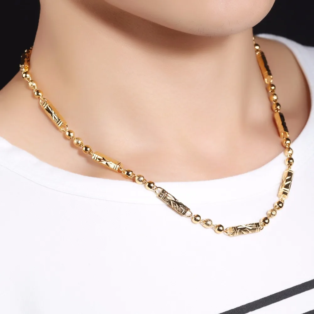 Grueso collar de cadena plateado 18 K oro nuevo diseño de la cadena de ... Grueso collar de cadena plateado 18 K oro nuevo diseño de la cadena de ...