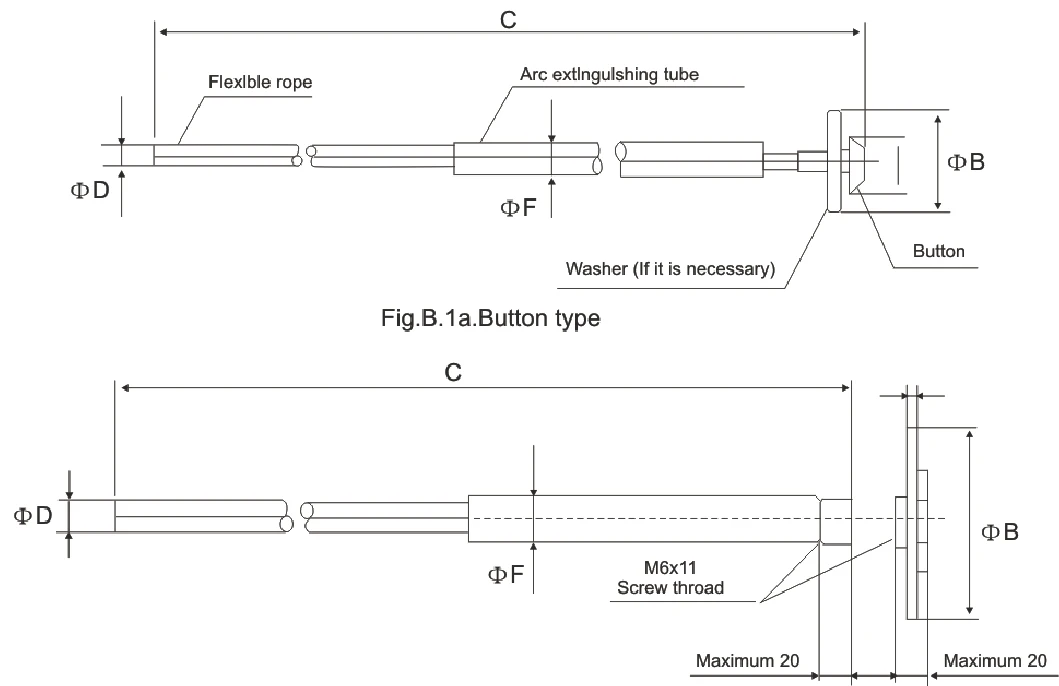 High Voltage T , K Type 33kv ~ 38kv Fuse Link 100A Used for Expulsion ...