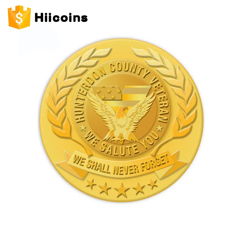 Factory Wholesale Quality Metal Coin Custom Fake Gold Eagle Replica ...