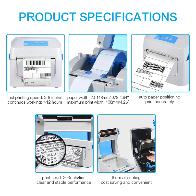 Barcode Printers for Clothing Labels - 118mm Width Printing